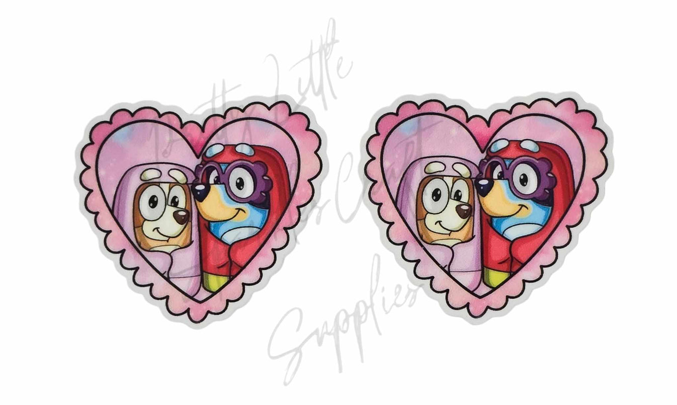 Bluey Grannies Pink Heart – Pretty Little Sparkles Craft Supplies