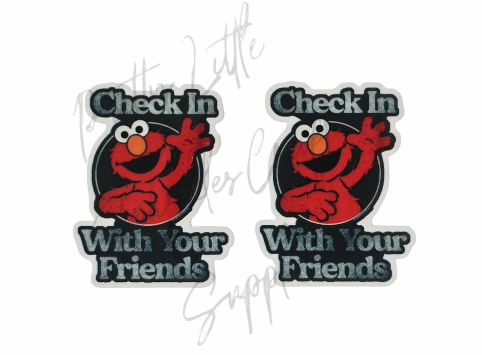 Elmo - Check in With Your Friends – Pretty Little Sparkles Craft Supplies