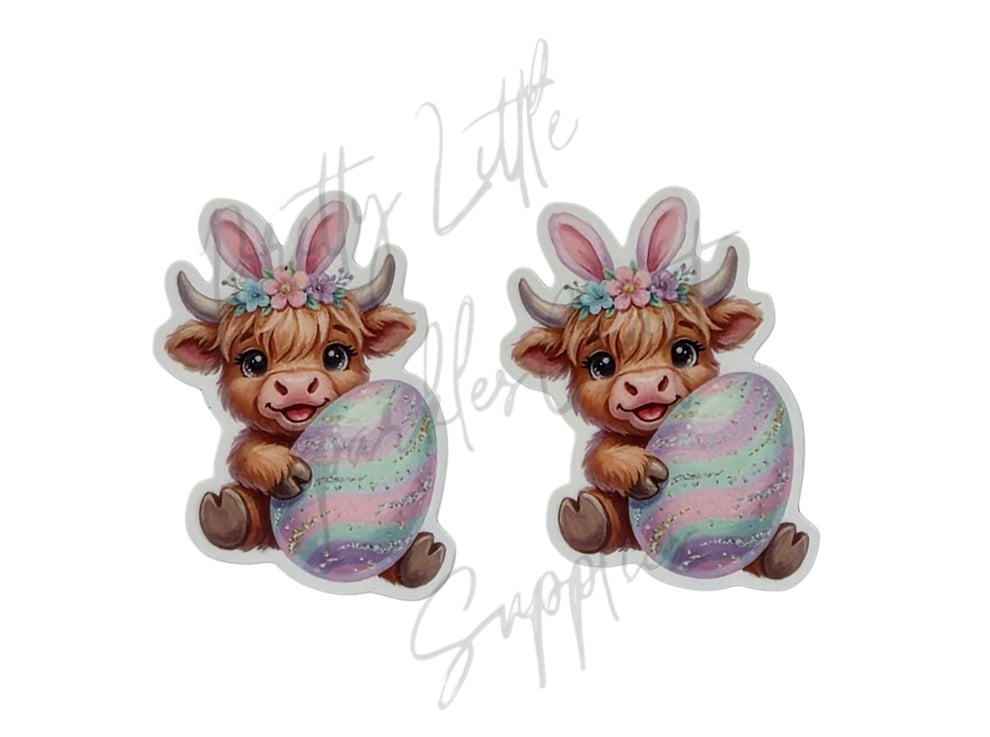 Highland Cow Easter Egg – Pretty Little Sparkles Craft Supplies