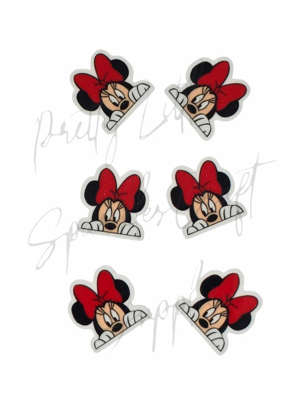 Peeking Minnie Mouse – Pretty Little Sparkles Craft Supplies