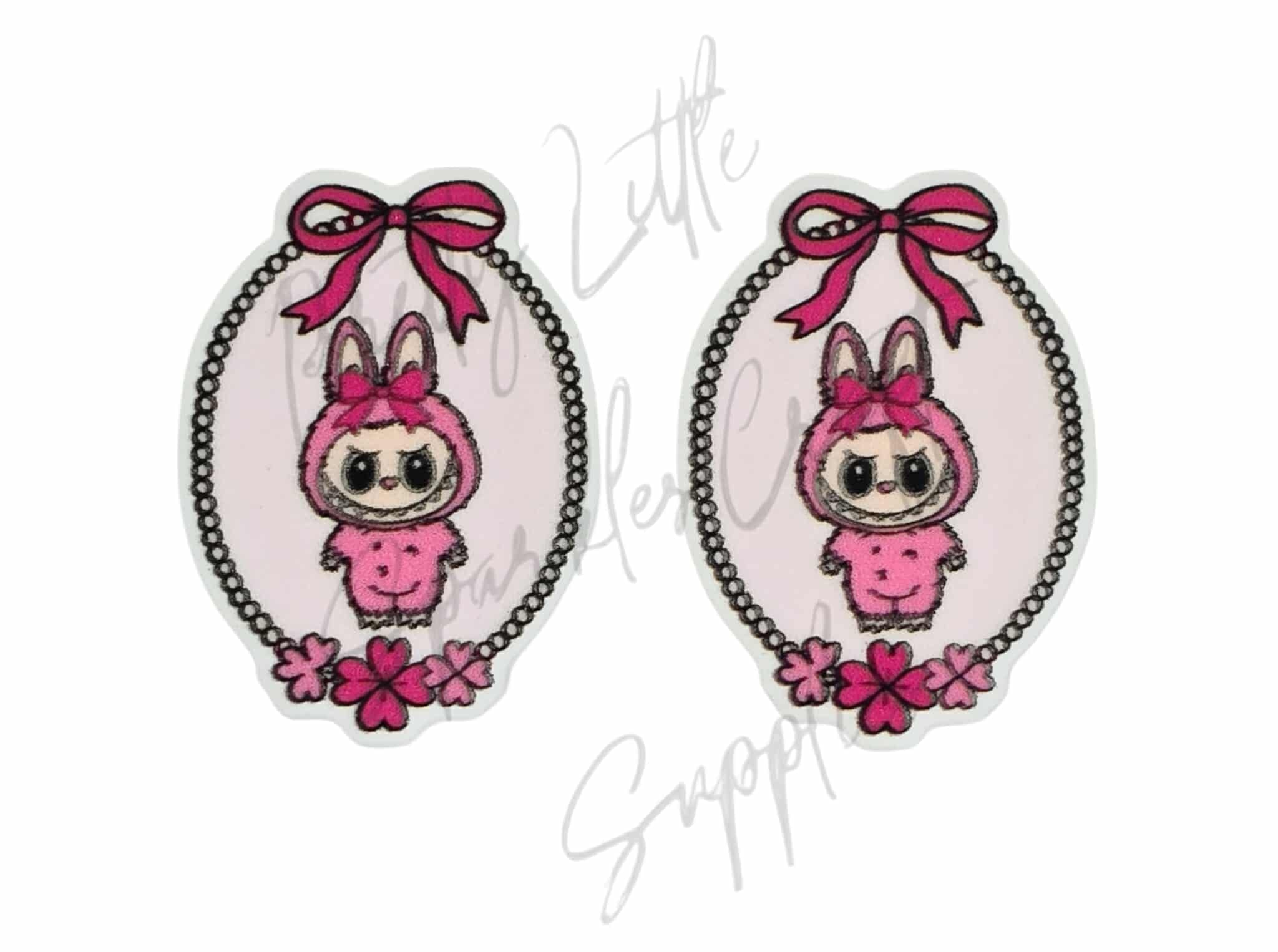 Pink Labubu Cameo – Pretty Little Sparkles Craft Supplies