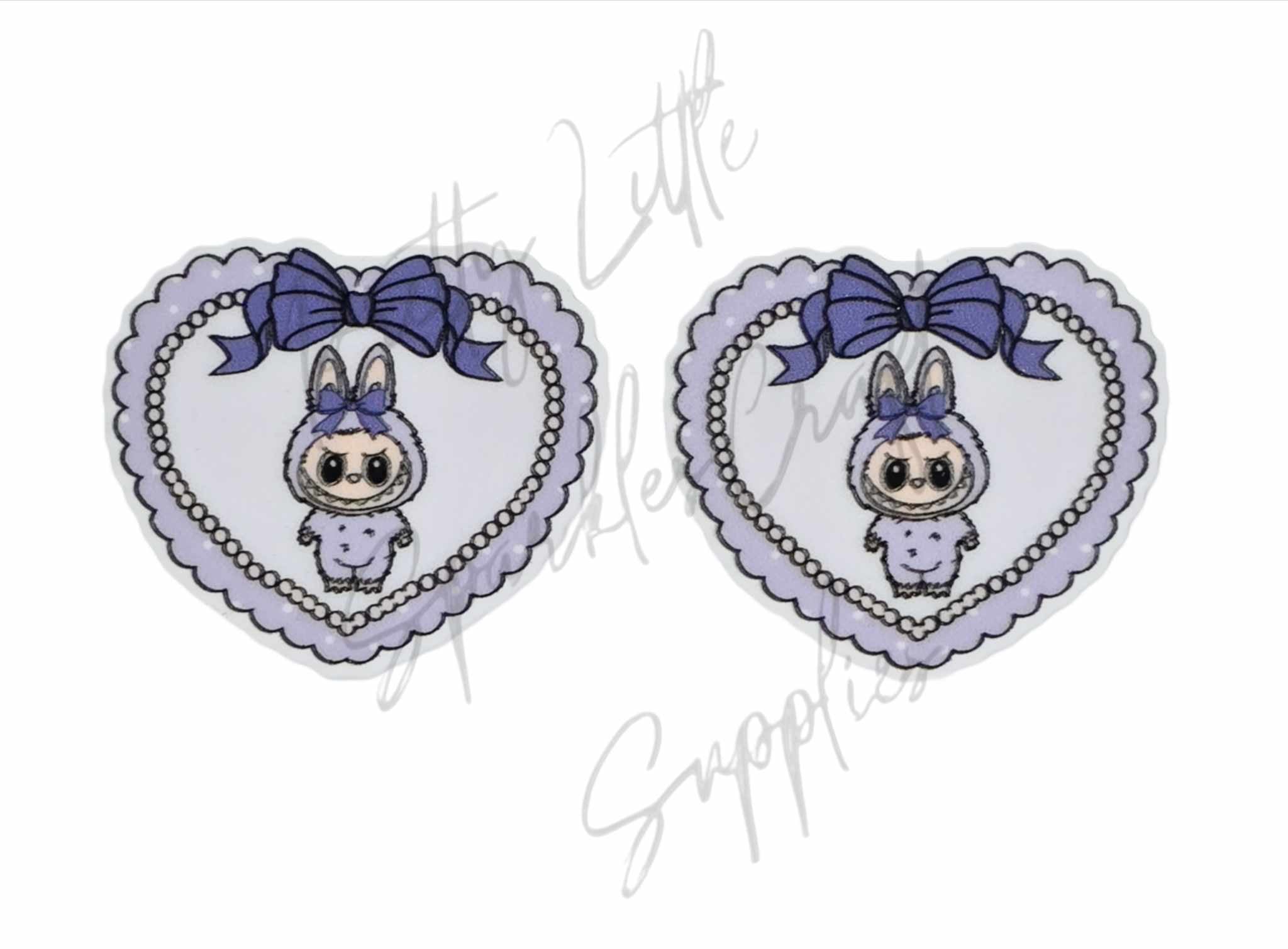 Purple Heart Labubu – Pretty Little Sparkles Craft Supplies