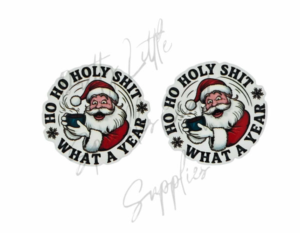 Santa Ho Ho Holy Sh*t What A Year – Pretty Little Sparkles Craft Supplies